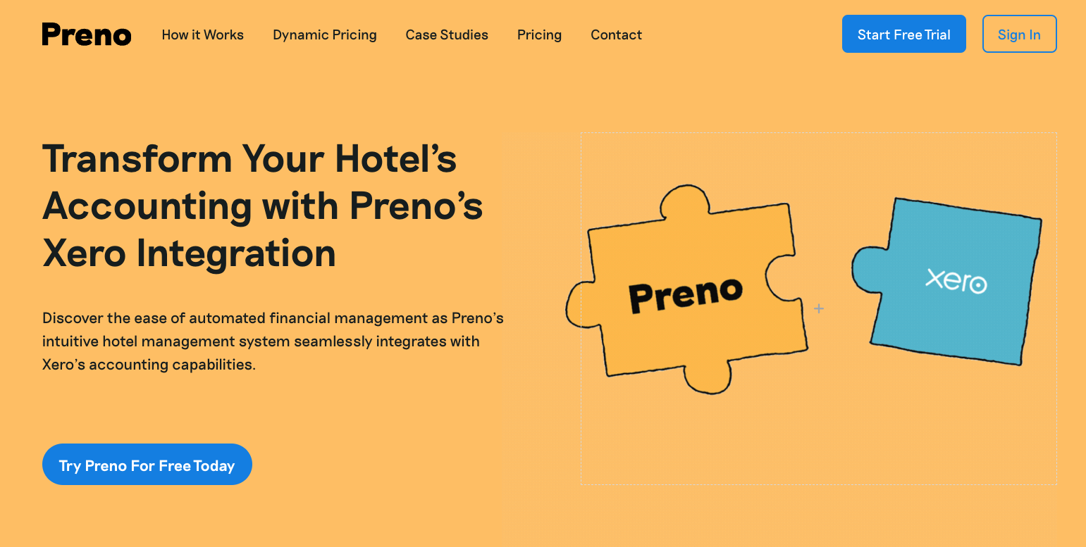 Preno with Xero – Preno HQ – Hotel Management Software