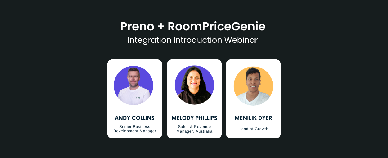 Preno & RoomPriceGenie: Webinar Recap + Feature Walkthrough